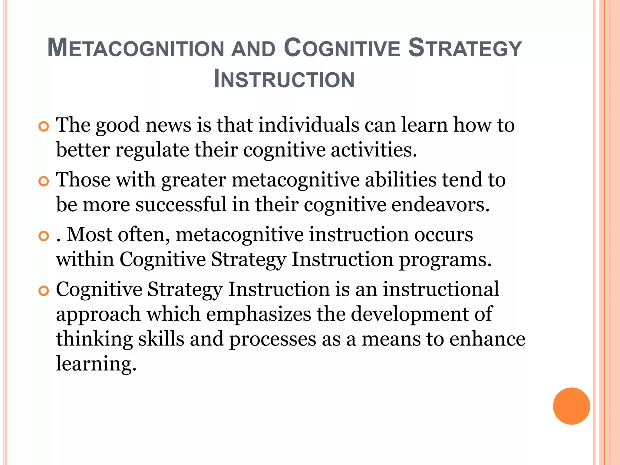 Metacognition | PPTX
