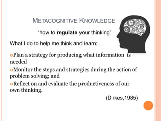 Metacognition | PPTX