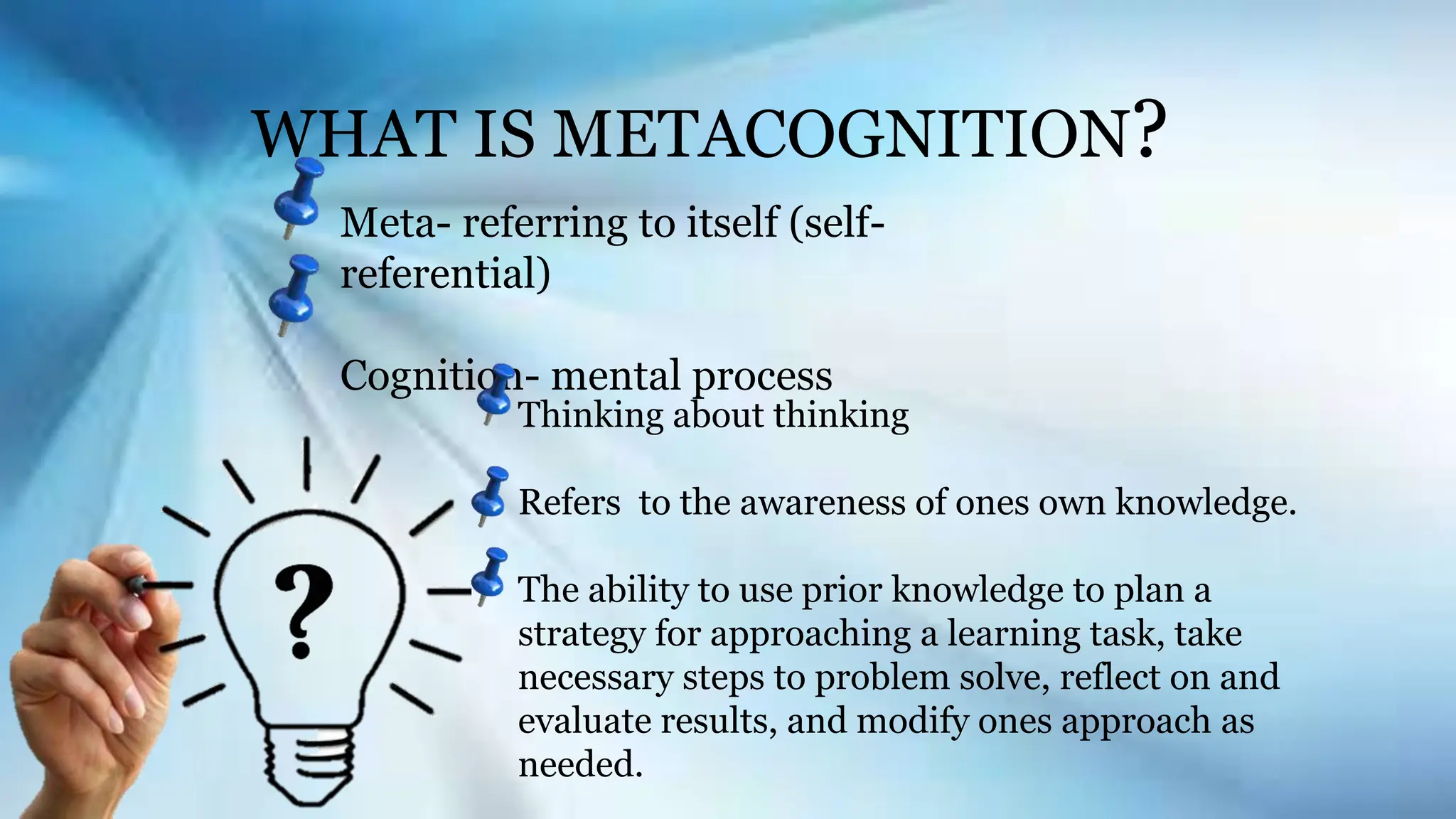 Metacognition aims to present the topic PPT final.pptx