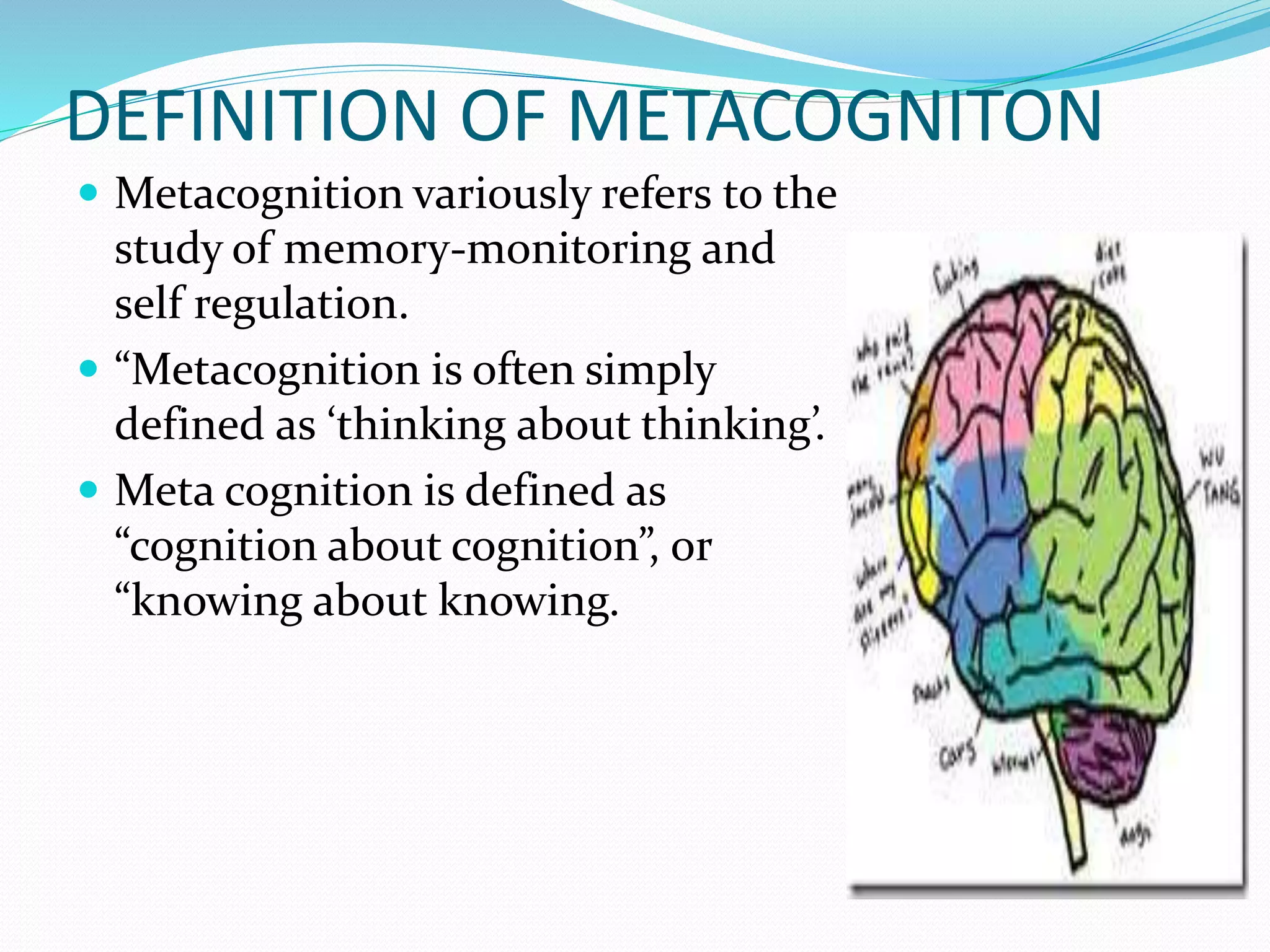 Meta Cognition - PPT | PPTX