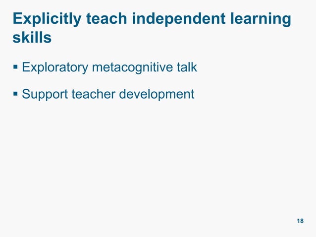 Developing Metacognition Pptx