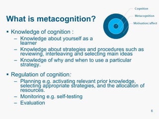 Developing metacognition | PPTX