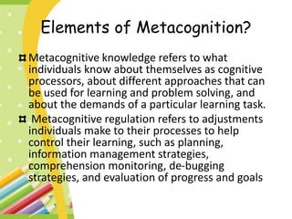 Metacognitive | PPTX