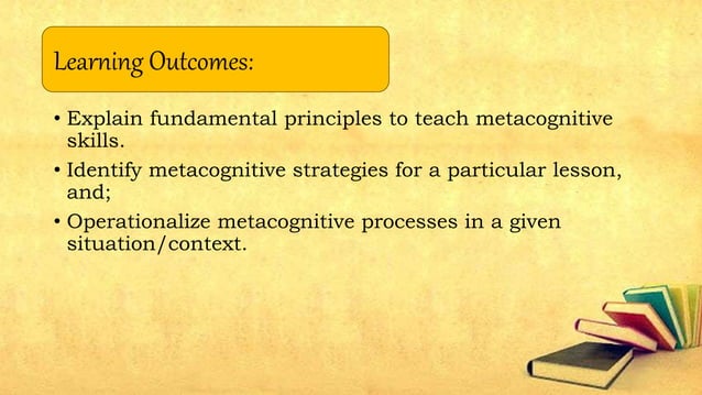 Metacognitive Instruction Pptx Educational Assessment Education