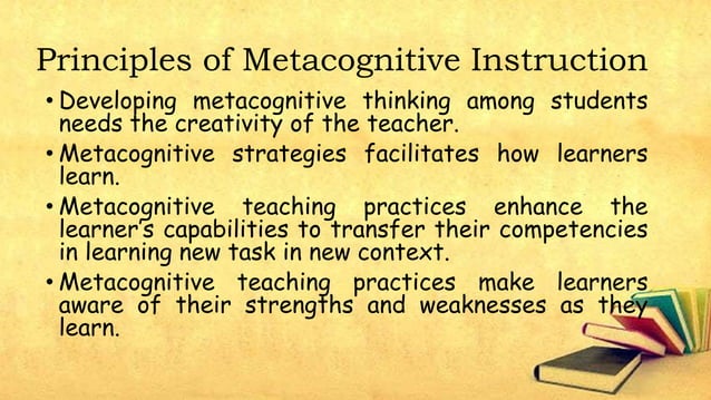 Metacognitive Instruction Pptx Educational Assessment Education