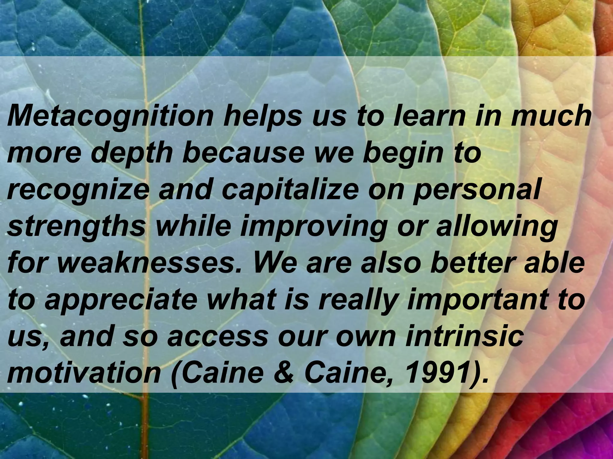 Metacognitive approach | PPT