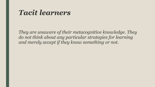 Metacognitive learners.pptx