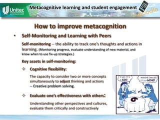 Metacognitive learning and student engagement | PPTX