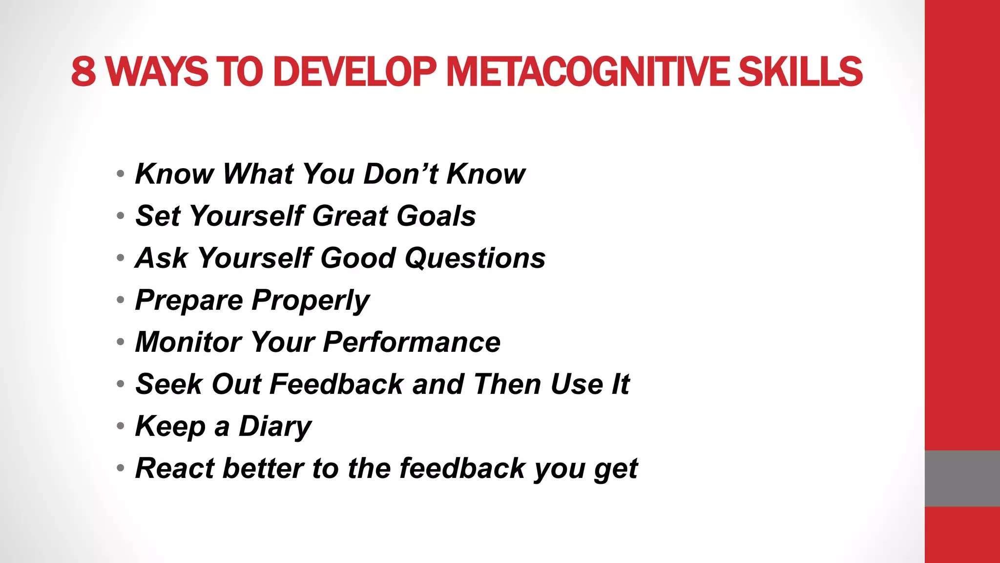 Metacognitive skills for reading | PPT