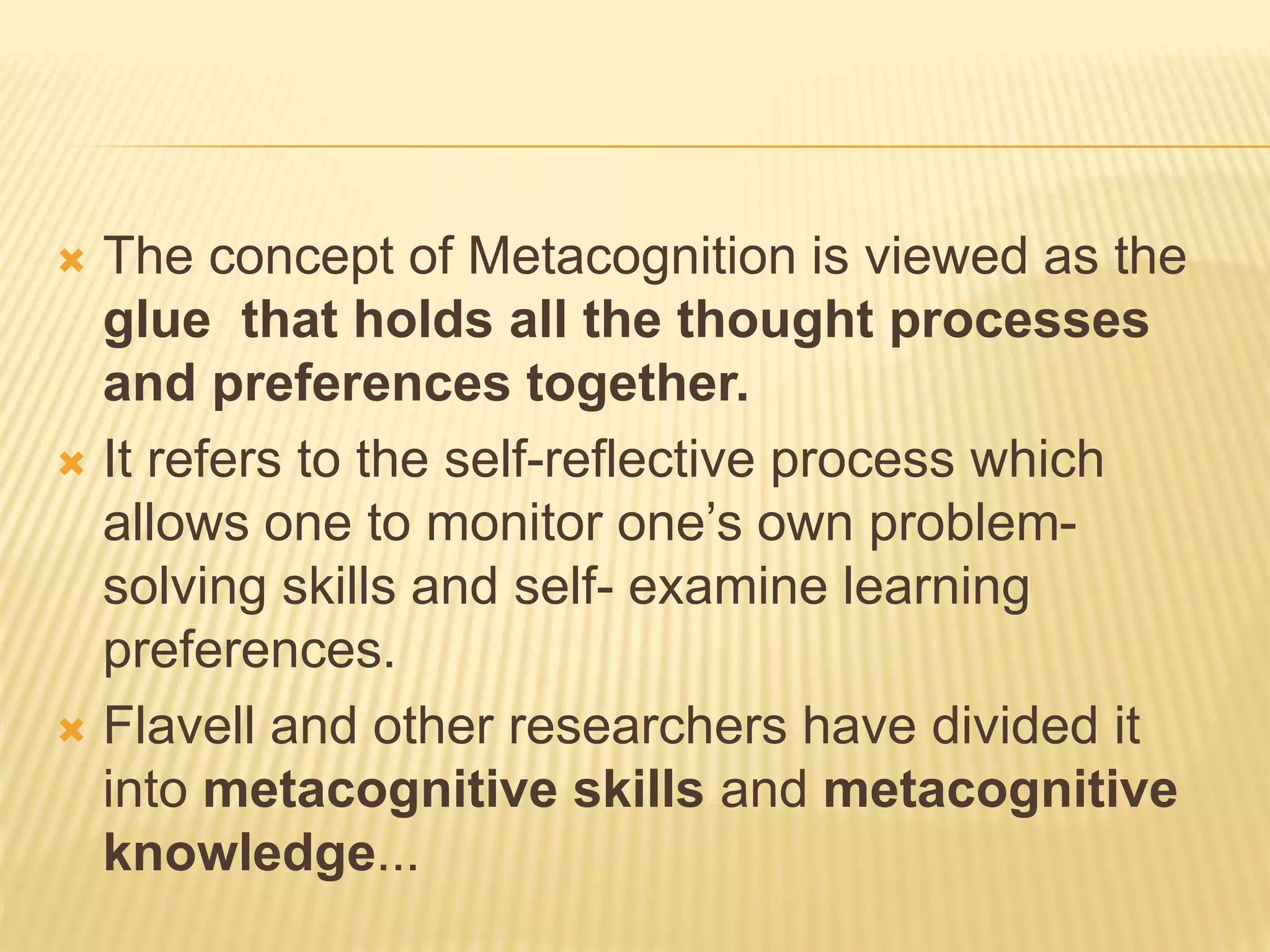 Metacognitive strategies | PPTX