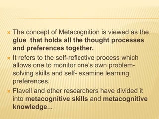 Metacognitive strategies | PPTX