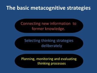Metacognitive strategies | PPTX