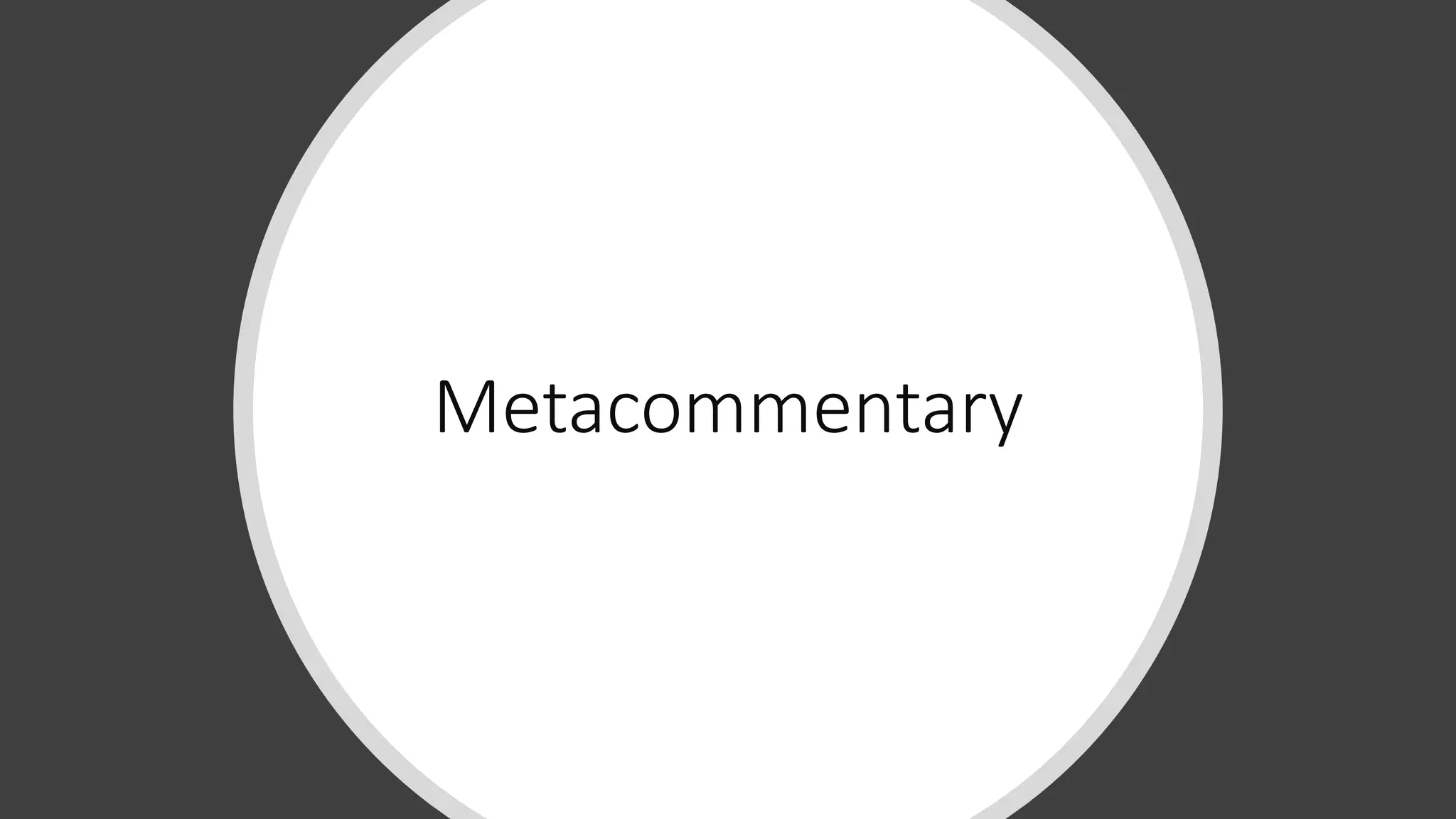 Metacommentary and academic titles | PPT