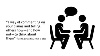 Metacommentary and academic titles | PPT