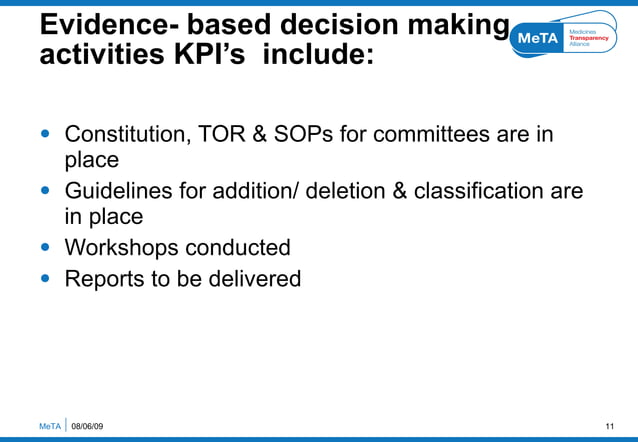 Evidence based decision making for the rational drug list (RDL) | PPT ...