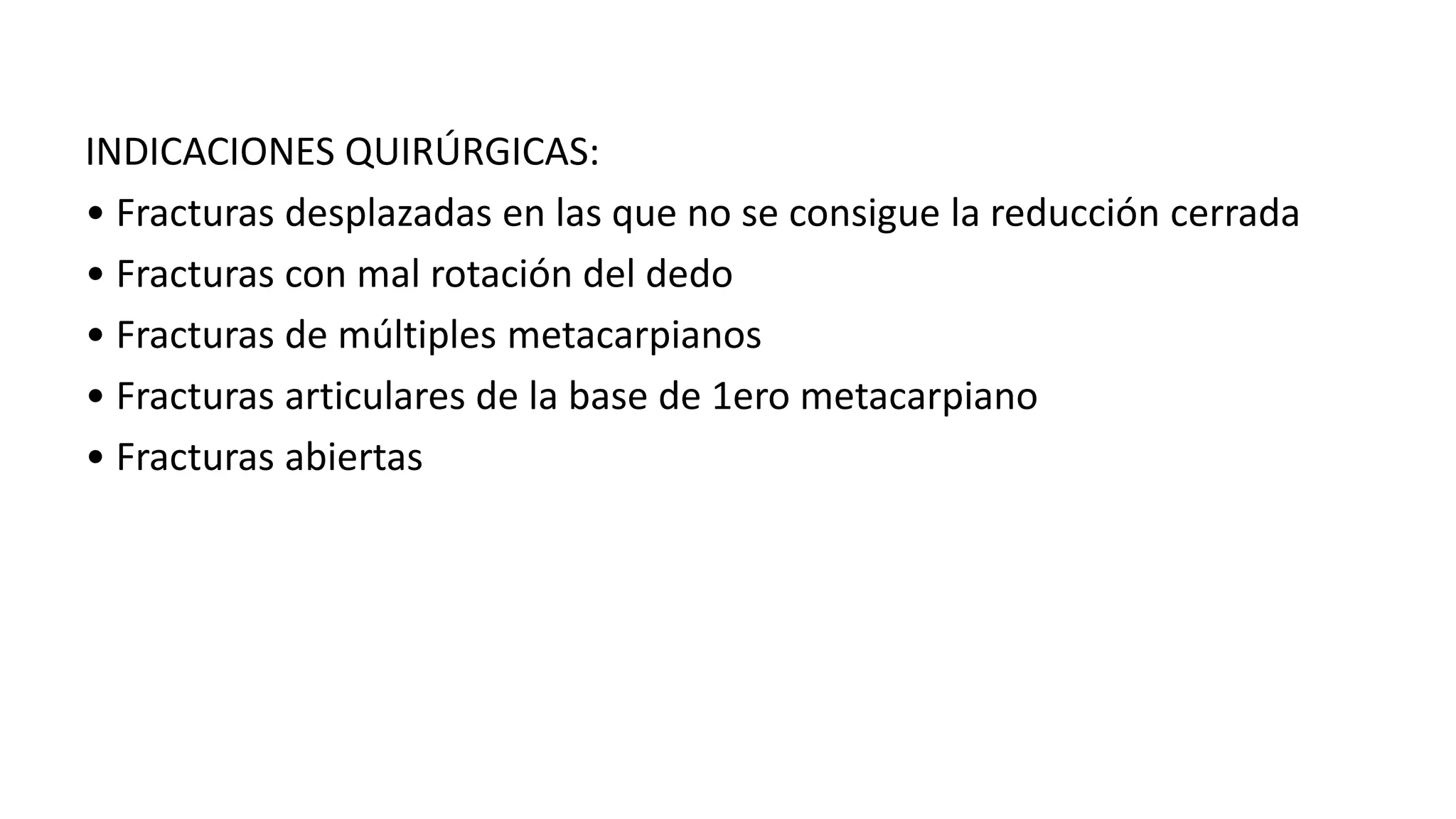 Metacarpo y falanges fracturas | PPT