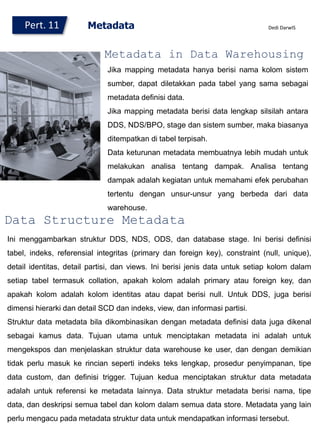 Metadata pada Data Warehouse | PDF