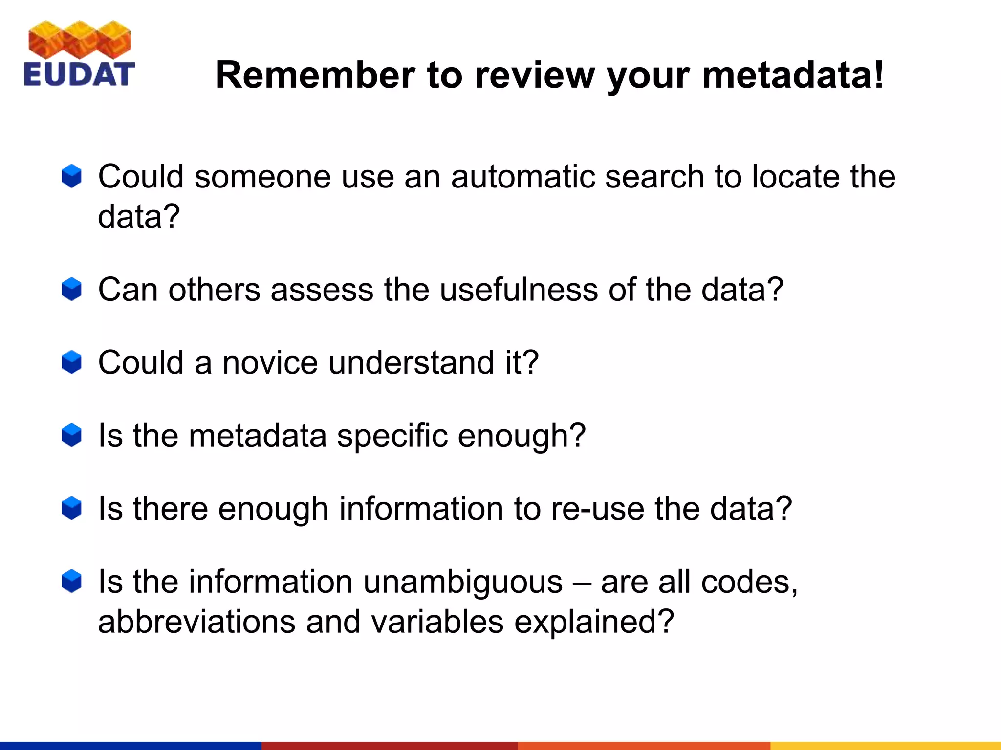 Introduction to Metadata | PPTX