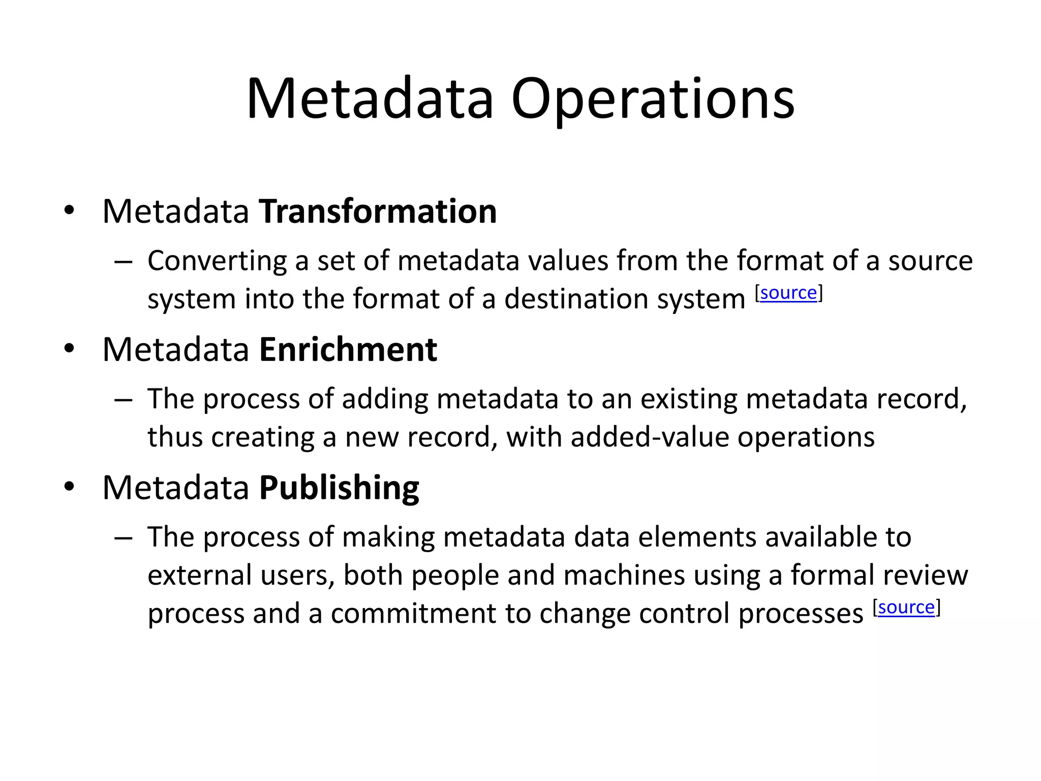 Metadata Mapping & Crosswalks | PPTX
