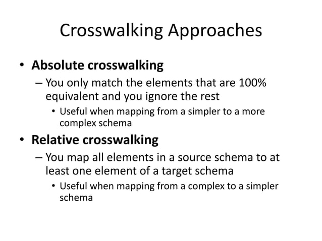 Metadata Mapping & Crosswalks | PPT