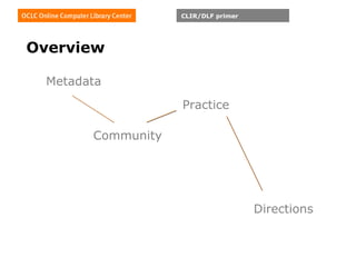 Metadata practice and direction: a community perspective | PPT
