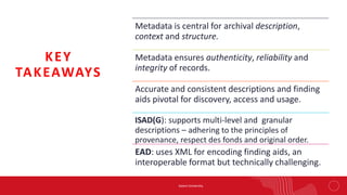 Metadata and Archival Discoverability | PPTX
