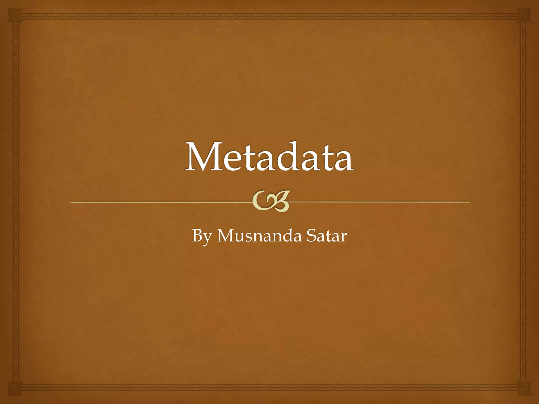 Metadata Dalam GIS | PPT
