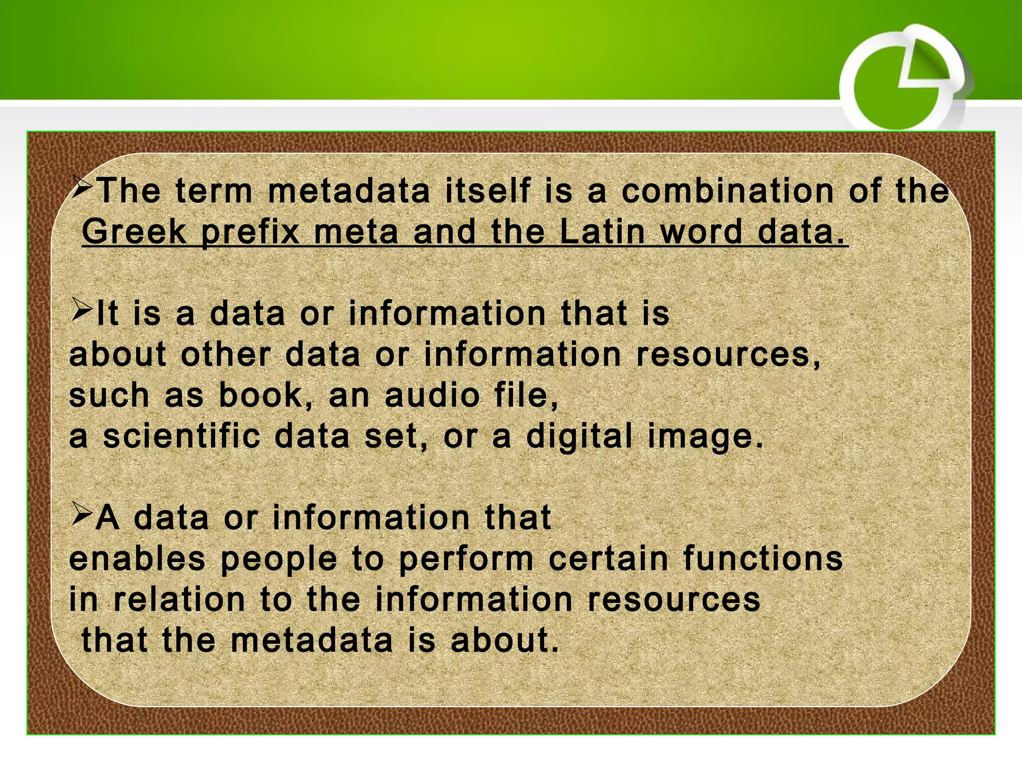 Metadata | PPT