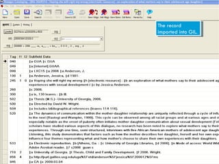 Metadata For Catalogers (introductions) | PPT
