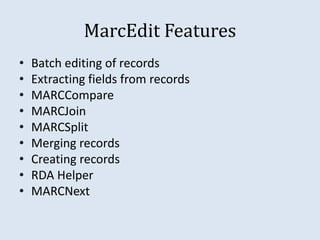 Metadata Manipulation: Using MarcEdit and OpenRefine to Enhance ...