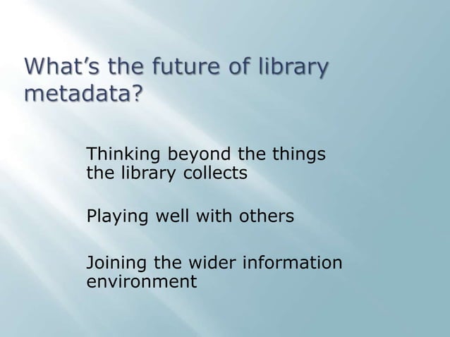 Future of Metadata | PPT