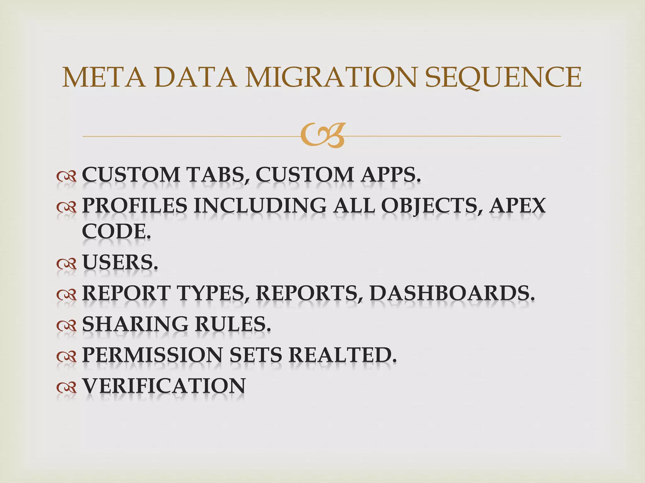 Meta data migration | PPTX