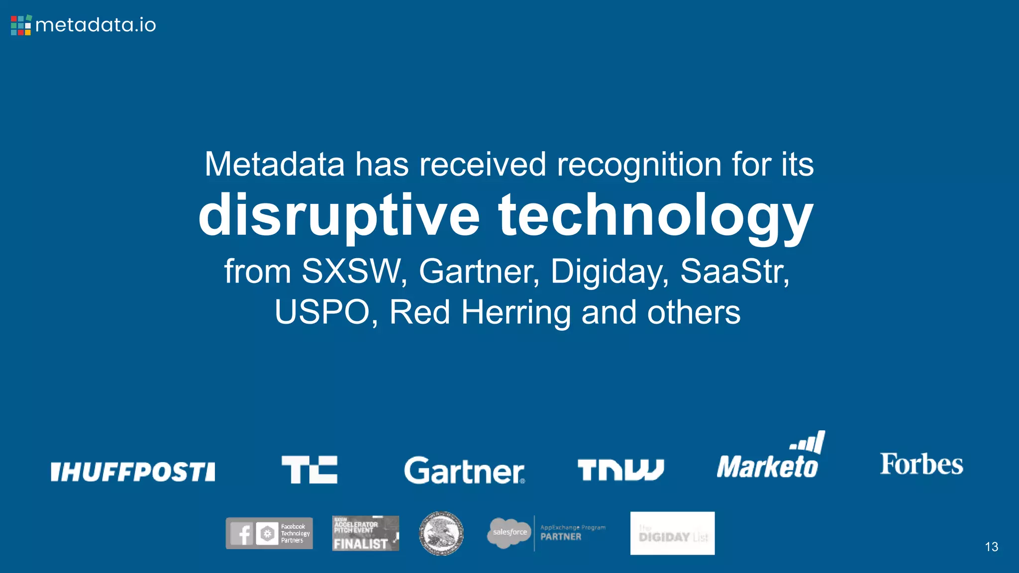 metadata.io - an overview | PPTX | Cloud Computing | Internet