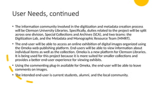 Metadata Planning and Implementation for a Small Digital Image ...