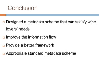 Metadata - Wine Collection | PPTX