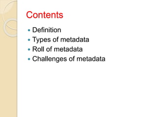 Metadata ppt | PPTX