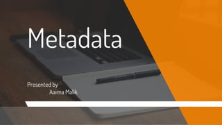 Metadata ppt | PPTX