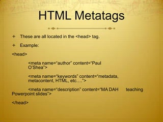 Metadata and Tagging | PPT