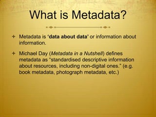 Metadata and Tagging | PPT