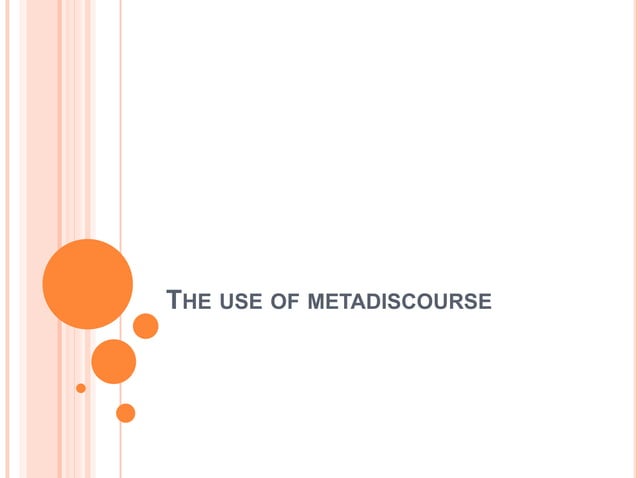 Metadiscourse | PPTX