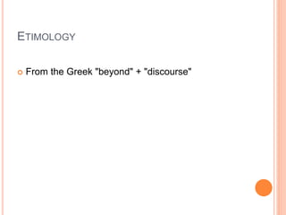 Metadiscourse | PPTX