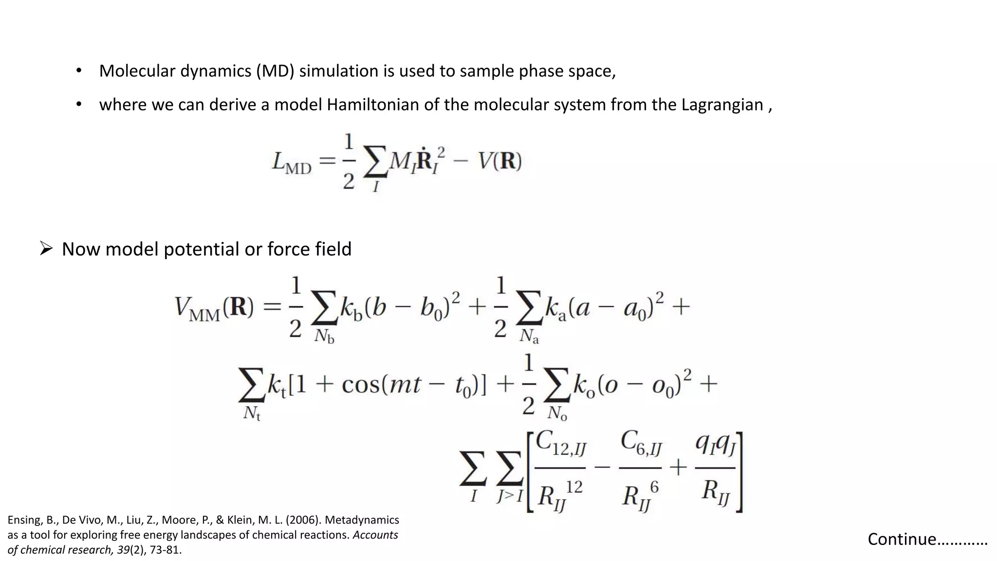 Metadynamics | PPTX