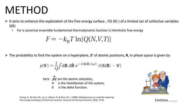 Metadynamics | PPTX | Chemistry | Science