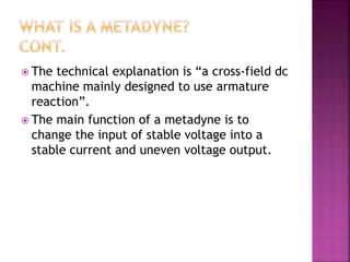 Metadyne control | PPTX