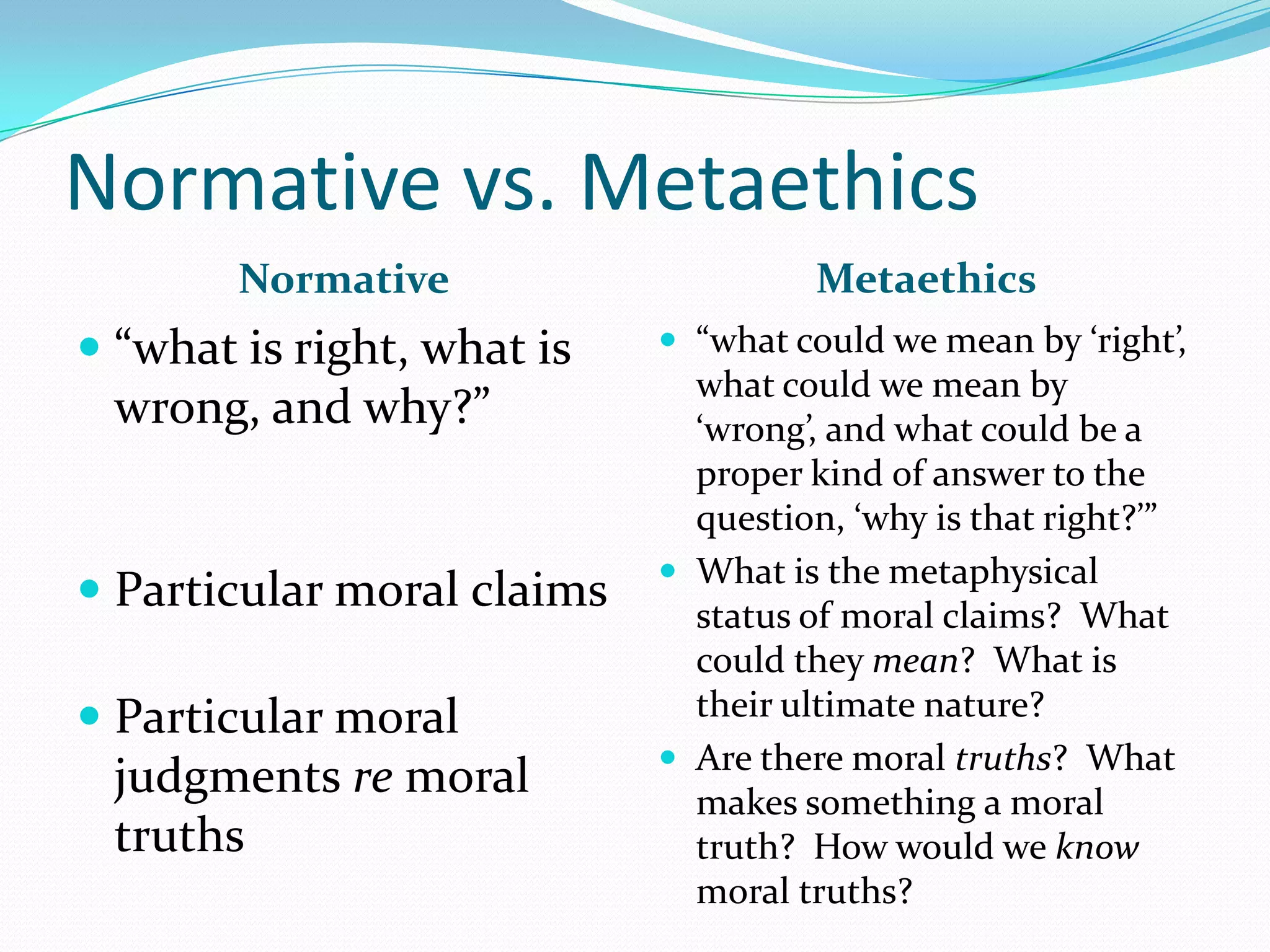 Metaethics | PPTX