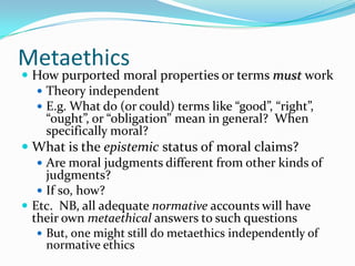 Metaethics | PPTX