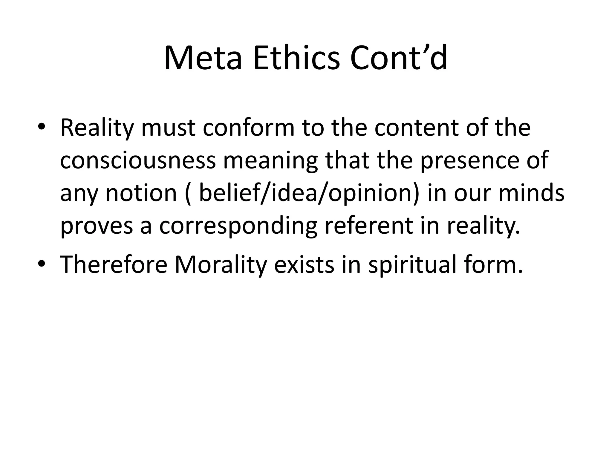 Meta Ethics Guide | PPT