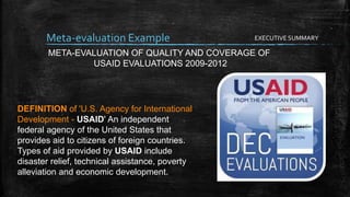 Meta Evaluation | PPTX | Educational Assessment | Education