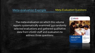 Meta Evaluation | PPTX | Educational Assessment | Education