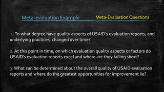 Meta Evaluation | PPTX